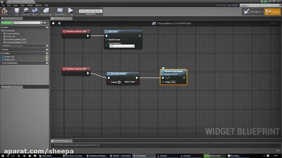 Pause Menu Functionality - #58 Unreal Engine 4 Beginner Tutorial Series