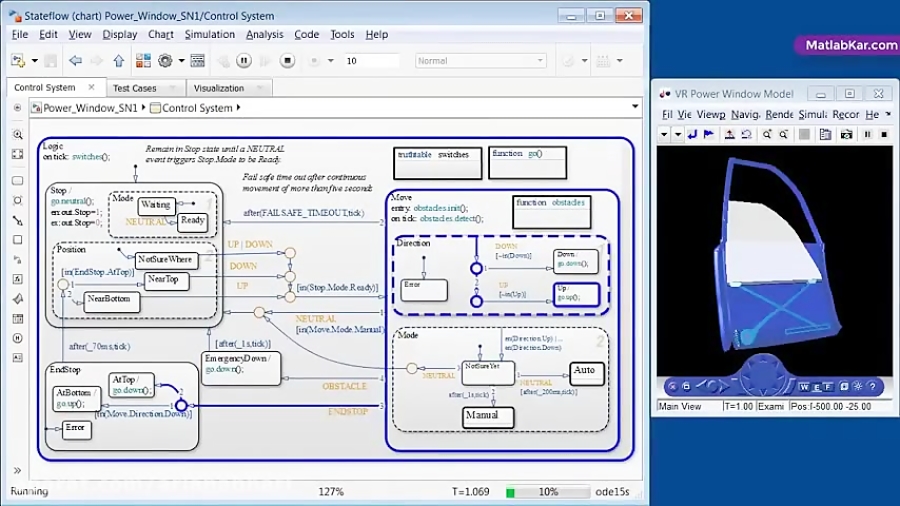 آموزش ابزار Stateflow در نرم افزار Matlab