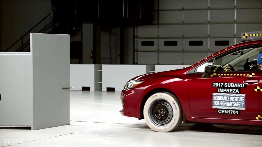 2017 Subaru Impreza driver-side small overlap IIHS crash test