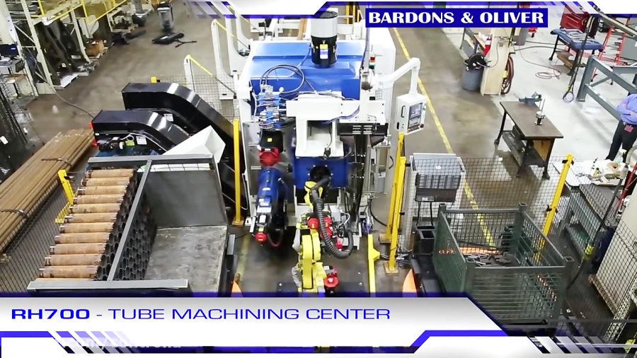 Tube Machining Center with FANUC CNC Machine Tending Robot - Bardons ...