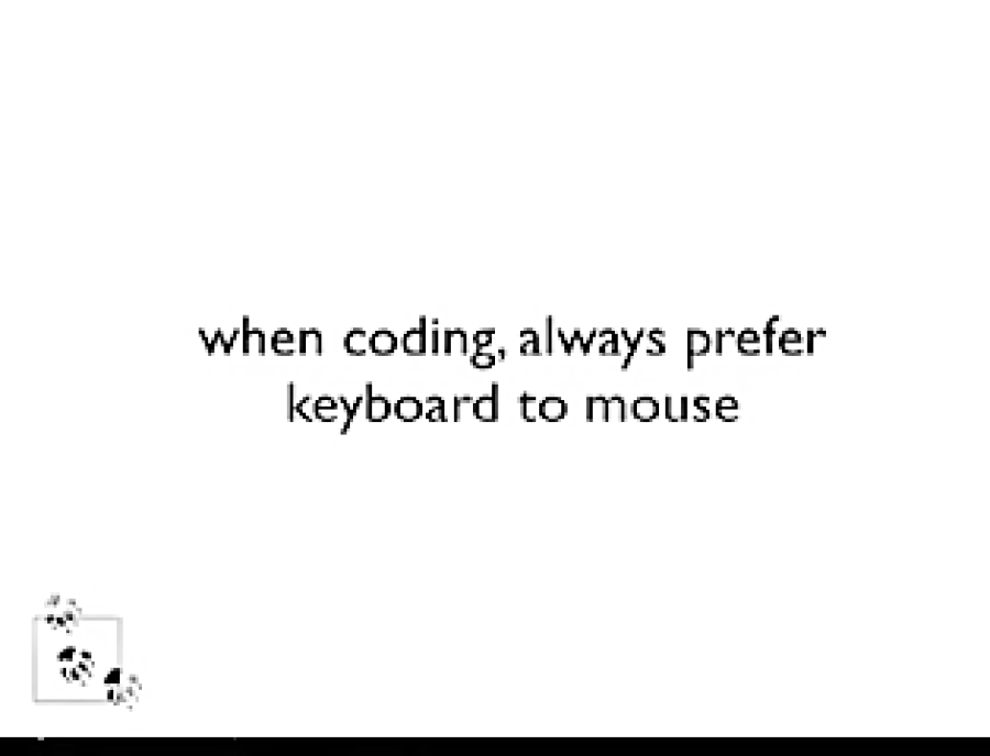 Keyboard tips for programmers