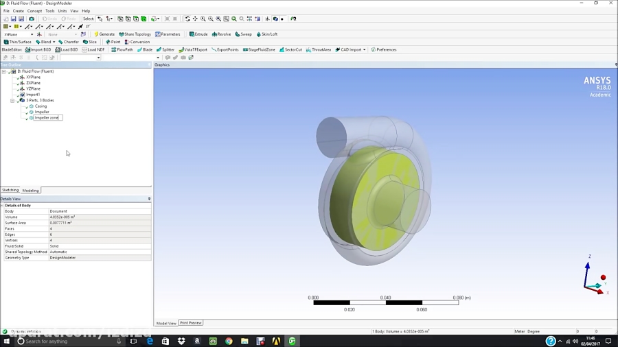 CFD Tutorial - Centrifugal pump simulation | Fluent ANSYS