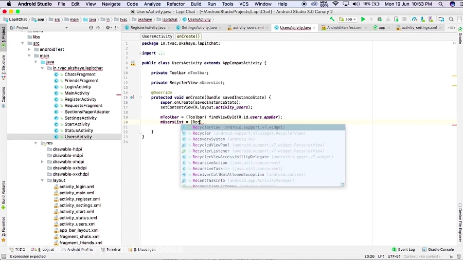 Lapit Chat App - All Users Activity - Firebase Tutorials - Part 14 | Android Studio