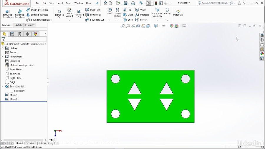 ابزار شل solidworks Shell command سلیدورکس