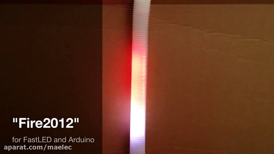 Fire2012: fire simulation for Arduino and LEDs
