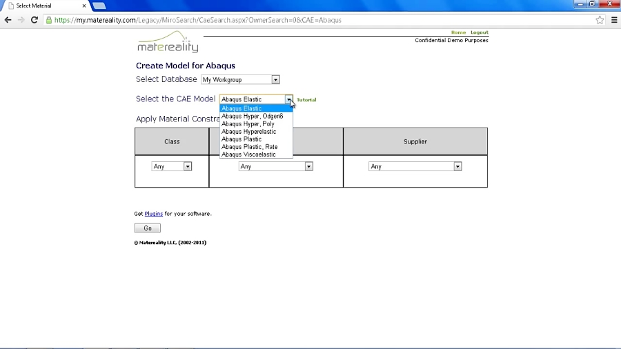 Matereality Tutorial: Creating Abaqus CAE files with the CAE Modeler