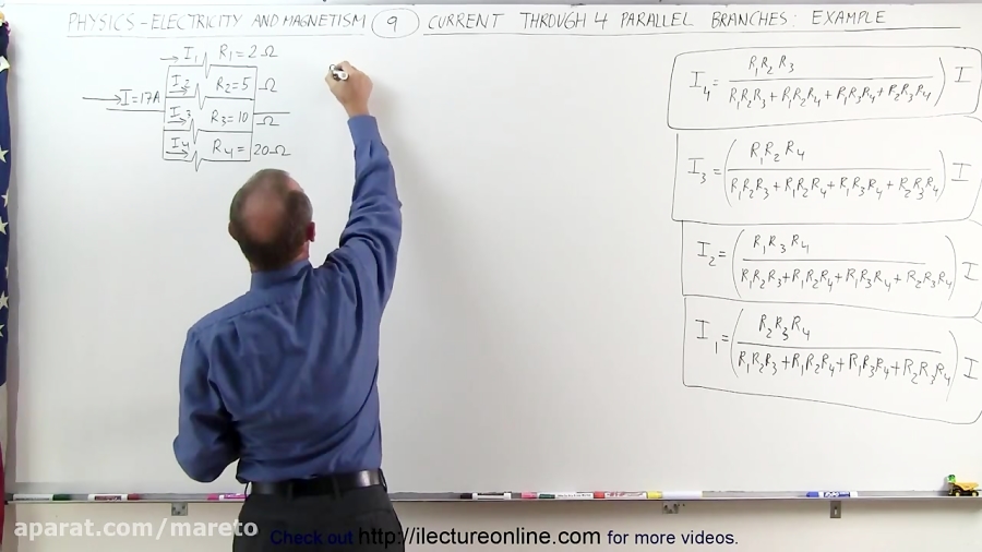 Physics - EM: Current Through Parallel Branches (9 of 9) 4 Parallel ...