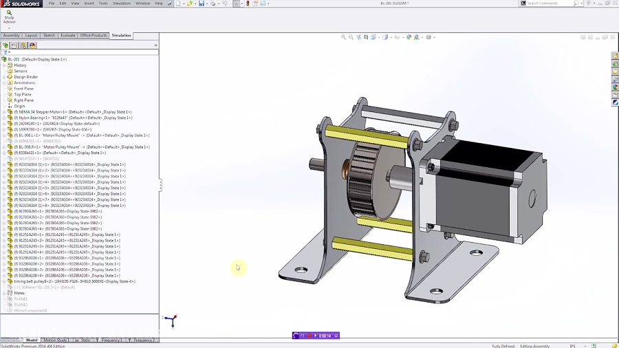 SOLIDWORKS Simulation - Frequency Analysis