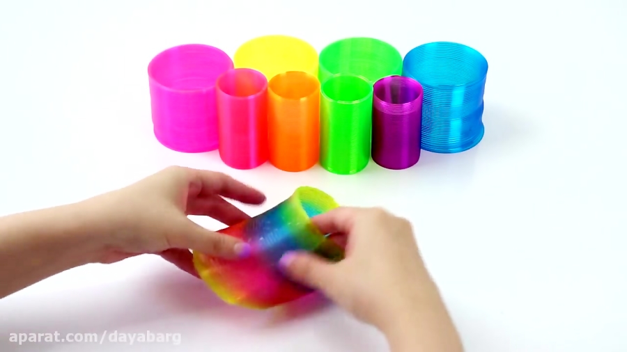 RAINBOW SLINKY How to play slinky Spring Toy Kids Toys