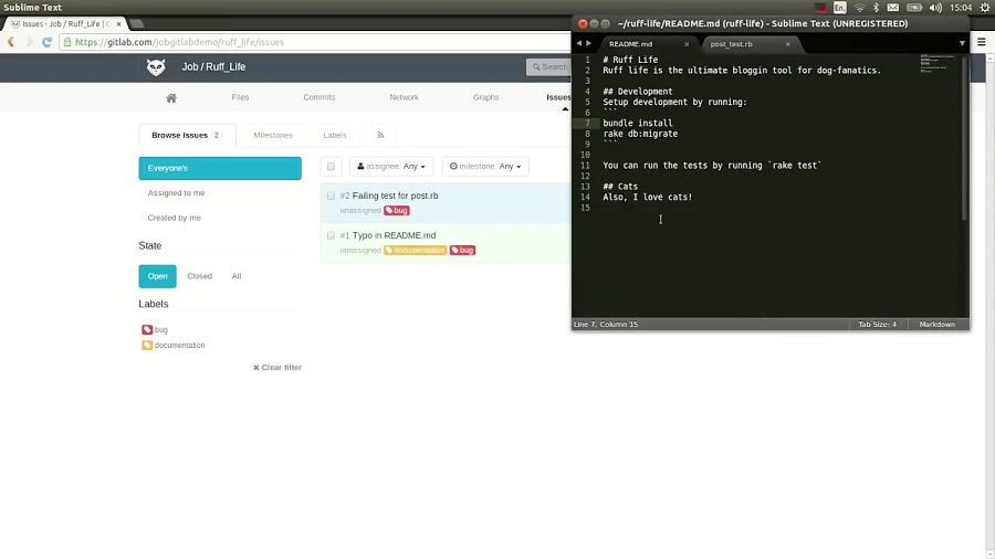 Issues, Merge Requests and Integrations in GitLab
