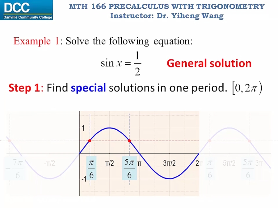 Precalculus With Trigonometry Lecture 43 Solving Trigonometric Equations