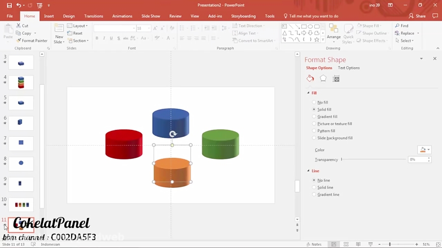 Tutorial PowerPoint Morph 3D Effect | CokelatPanel